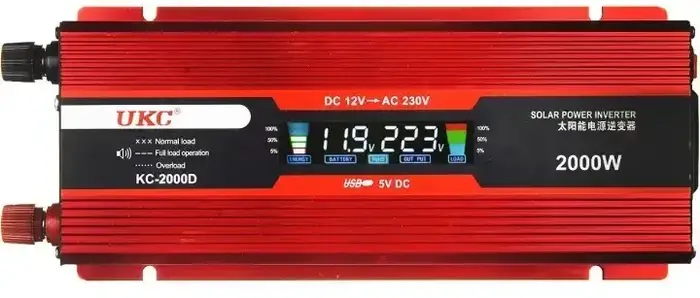 Преобразователь напряжения UKC KC-2000D 12v-220v инвертор 2000Вт (ID#1884006638), цена: 1691 ...