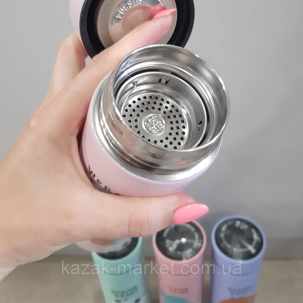 Купити Розумний термос 0.5л EL-X515 з індикатором датчиком температури ...