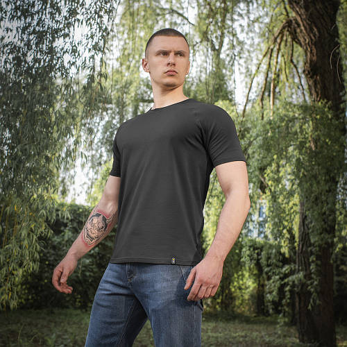 Купить Футболка реглан M-Tac Raglan 93/7 Black 80047002, цена 765 ...
