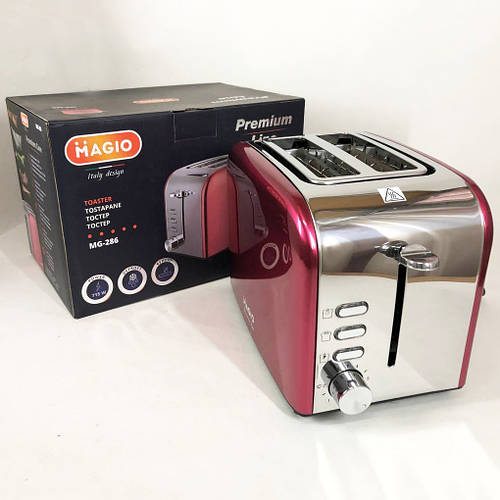 Купити Хороший тостер Magio MG-286, Тостер для 2 грінок, Тостерниця KY-703 для бутербродів, ціна ...