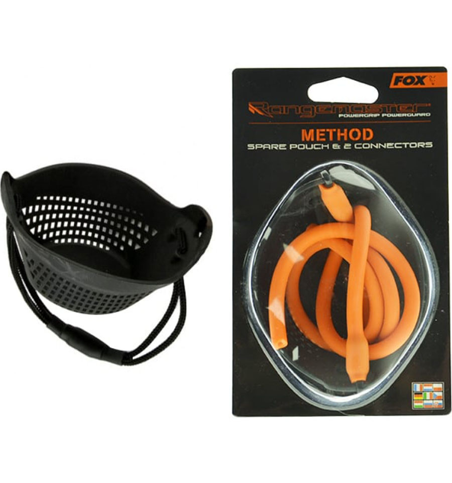 Сменная чаша и 2 жгута с креплениями для рогатки Fox Rangemaster Method pouch spare and 2 x ...