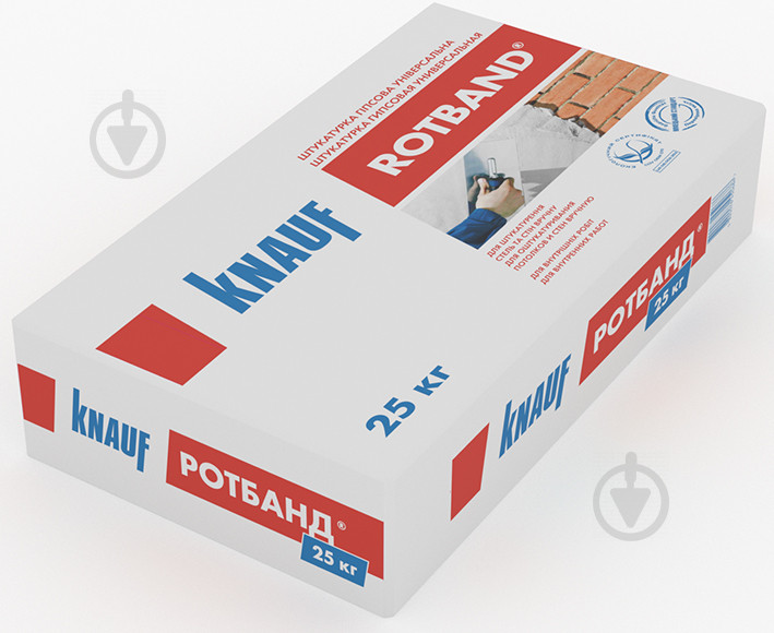 Купить Штукатурка Knauf Rotband 25 кг, цена 378 ₴ — Prom.ua (ID#1885728891)