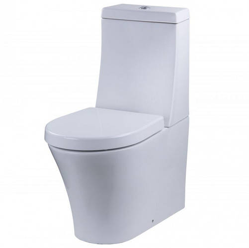 Унітаз підлоговий компакт з кришкою Devit Gredos 34.5х69.5 см санфаянс білий (ID#1885888986 ...