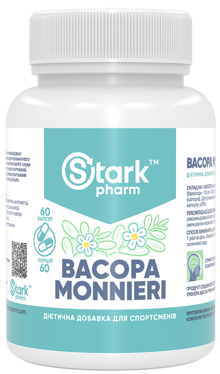 Адаптоген Stark Pharm - Stark Bacopa Monnieri 500 мг (60 капсул) (ID ...