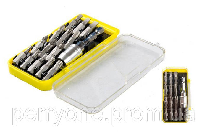 Насадки викруткові MASTERTOOL CrV набір 15 штук з тримачем 40-0382 PER (ID#1658515032), цена ...