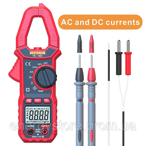Купить Токовые клещи HYTAIS TS-18D AC/DC 600A NCV, цена 1073.60 ₴ — Prom.ua (ID#1886480346)