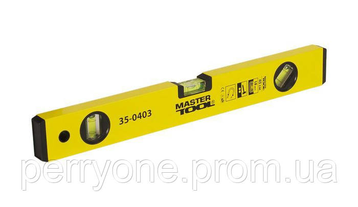 Купить Рівень посилений MASTERTOOL з магнітами 40 см 3 капсули 35-0403 Perry, цена 306 ₴ — Prom ...