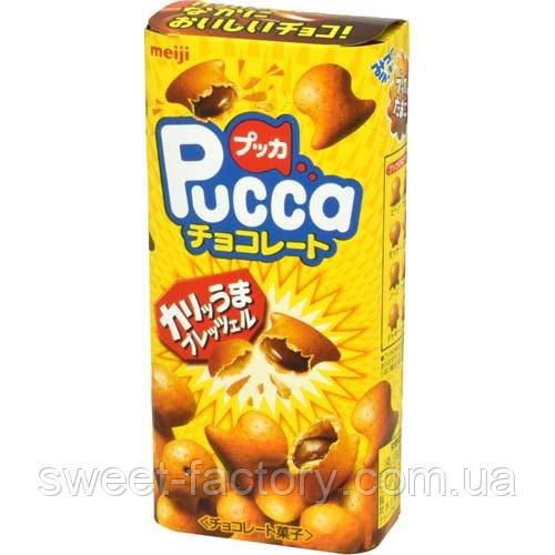 Meiji Pucca Ichigo Chocolate Pretzel 39g (ID#1887013817), цена: 149 ...
