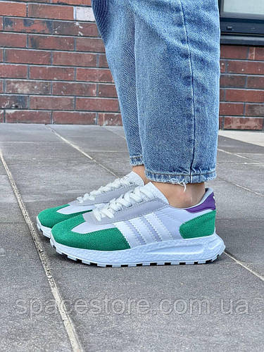 Купить Женские кроссовки Adidas Retropy White Green адидас ретропи ...