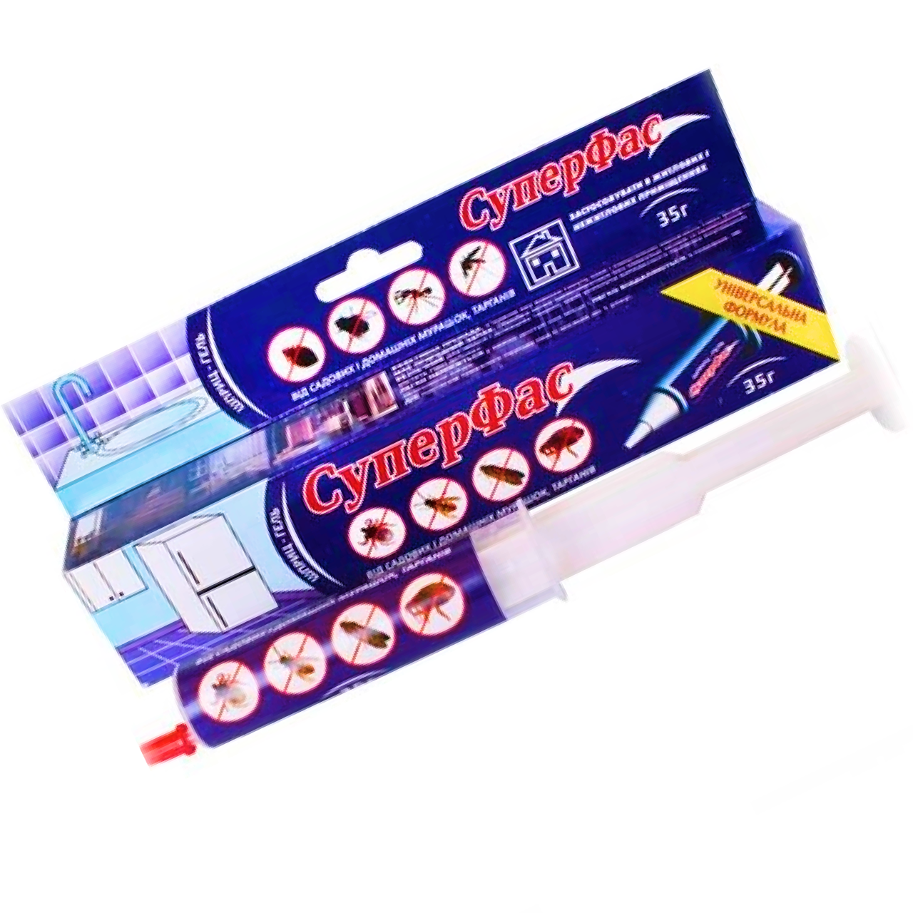 Гель-шприц Супер Фас 35 г от тараканов и муравьев (ID#1247684225), цена ...