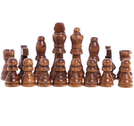 Шахматные фигуры IG-1123 пешка 3.5см 16шт/1уп Дерево Коричневый (KG ...
