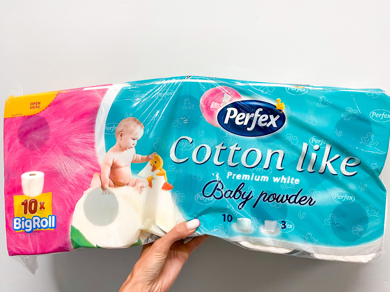 Купити Папір туалетний Perfex Premium Cotton Baby Powder 3 шари 10 ...