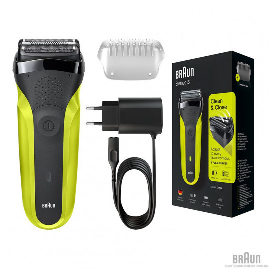 Купить Електробритва BRAUN Series 3 300s типу 5408 black/green, цена ...