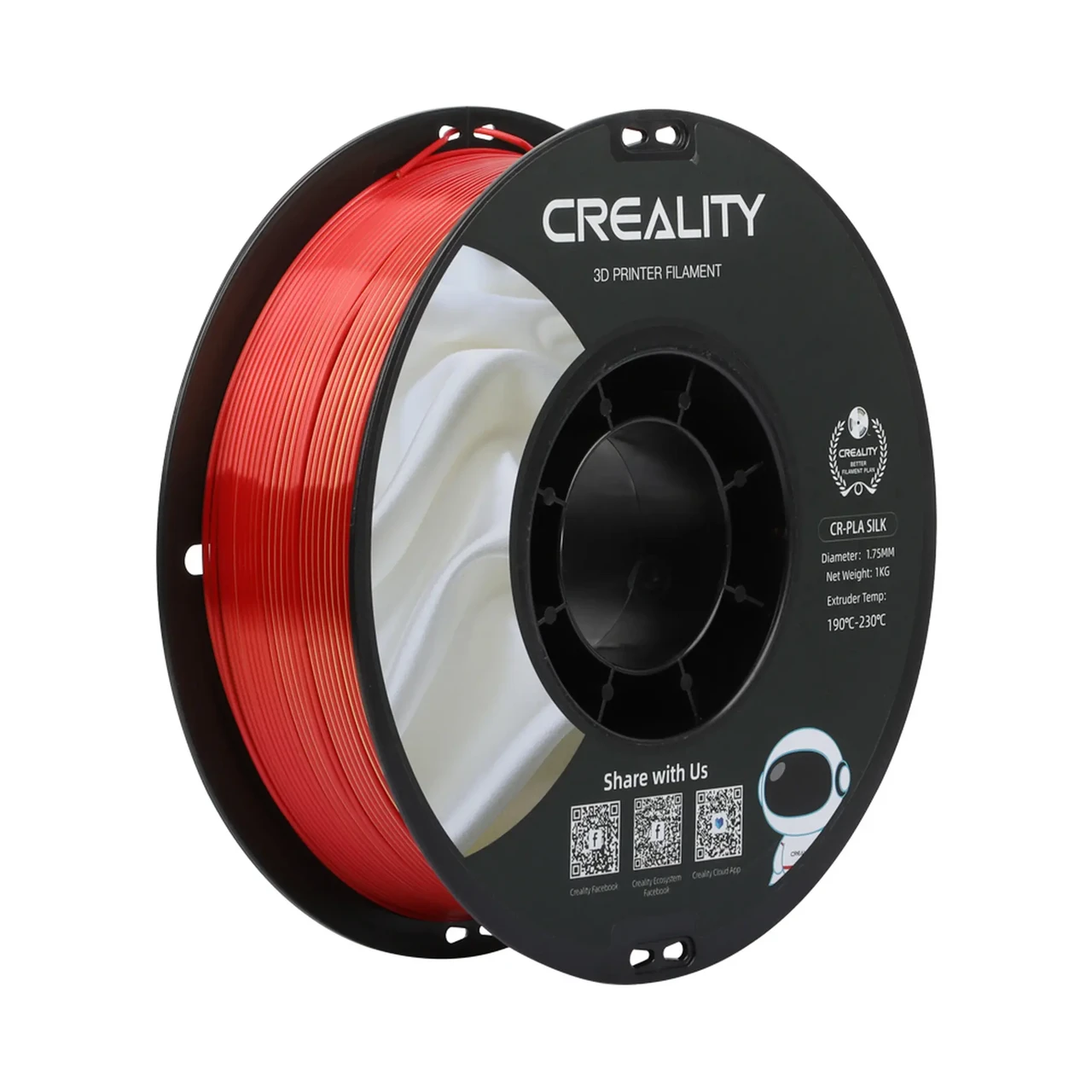 Купить PLA Filament (пластик) для 3D принтера CREALITY шовковий блиск ...
