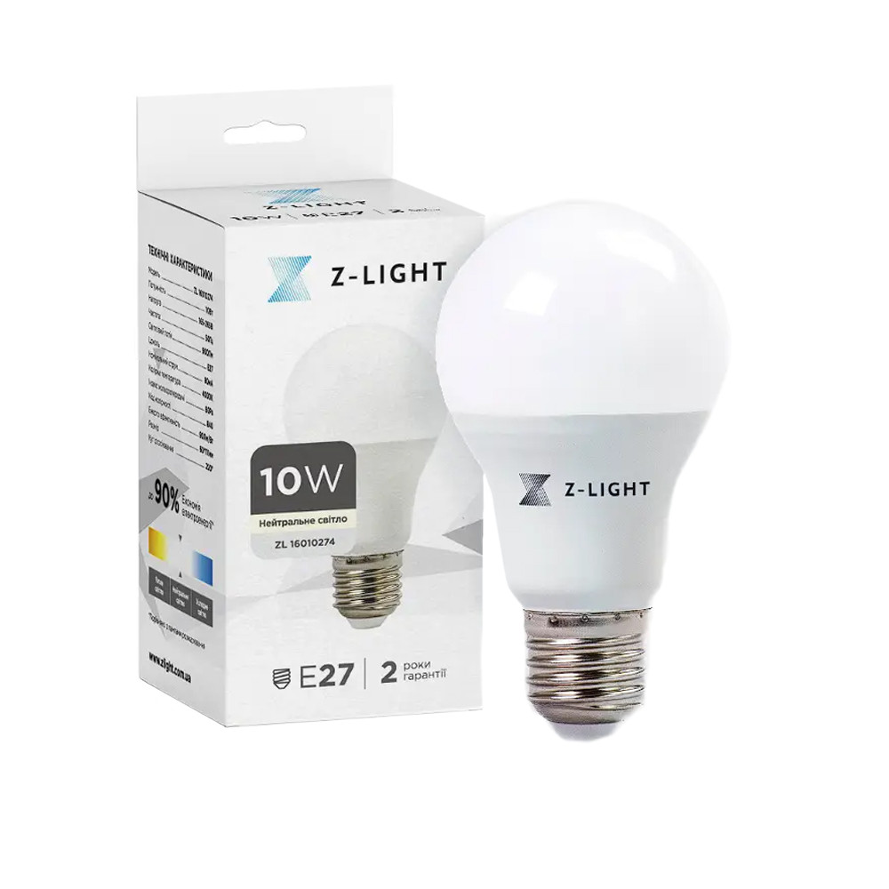 Z-Light лампа ZL 1003 Е27 10w 4000k А60 (ID#1887928325), цена: 67 ...