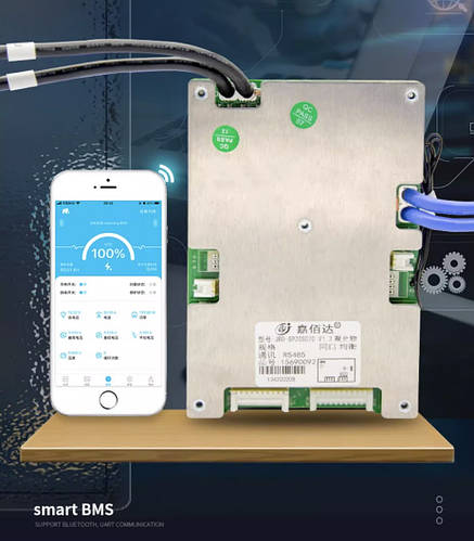 Купить Smart BMS 16S 60A 48V LiFePo4 Bluetooth/UART, цена 3630.40 ...