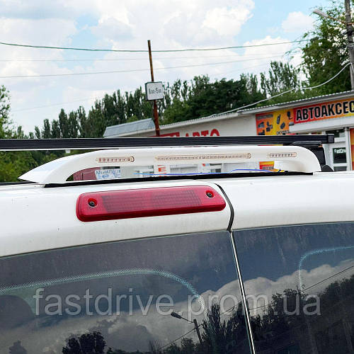 Спойлер универсальный 6W со стопом и поворотами (Белый) 58см (ID ...