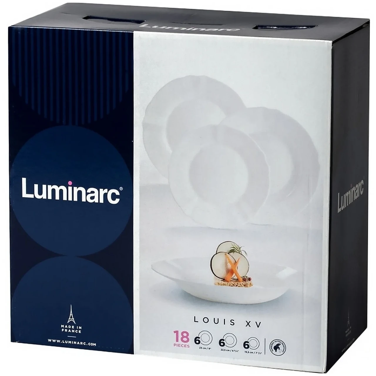 Столовий сервіз Luminarc Louis XV White V2940 18 предметів (ID ...