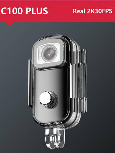 Экшн-камера SJCAM C100 Plus 4K 30FPS H.265 с водонепроницаемым кейсом и ...
