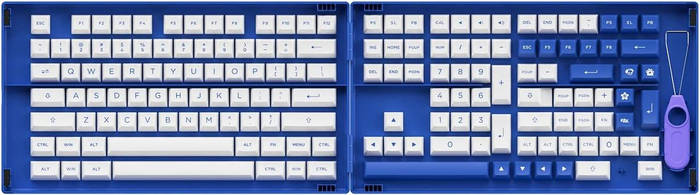 Набір кейкапів Akko Blue on White Fullset Keycaps (ID#1888517911 ...