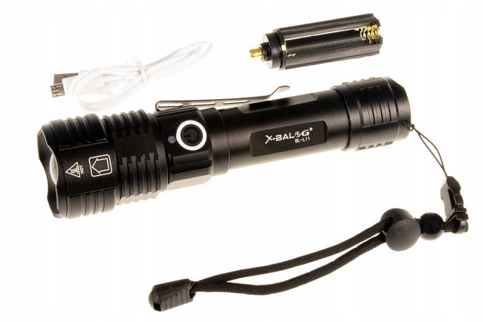 Фонарик фонарь X-BALOG BL-L11 RGB светодиодный зарядный аккумуляторный ...
