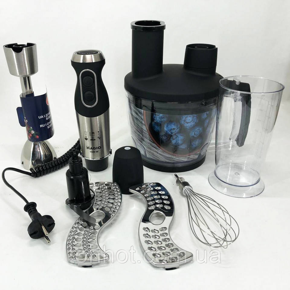 Блендер MAGIO MG-642, блендер для дитячого пюре, блендер для дому, блендер для кухні ...