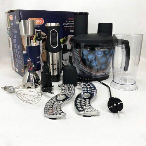 Купить Блендер MAGIO MG-642 4в1 измельчитель, блендер, миксер, насадки для нарезки ломтиками ...