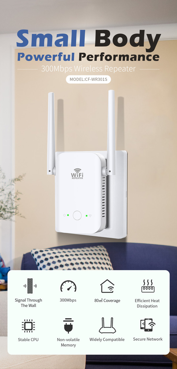 Купить Усилитель WiFi LAN репитер ретранслятор сигнала с усиленным ...