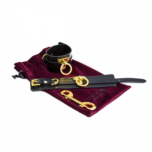 Купити Наручники UPKO Handcuffs італійська шкіра, чорні, розмір L ...