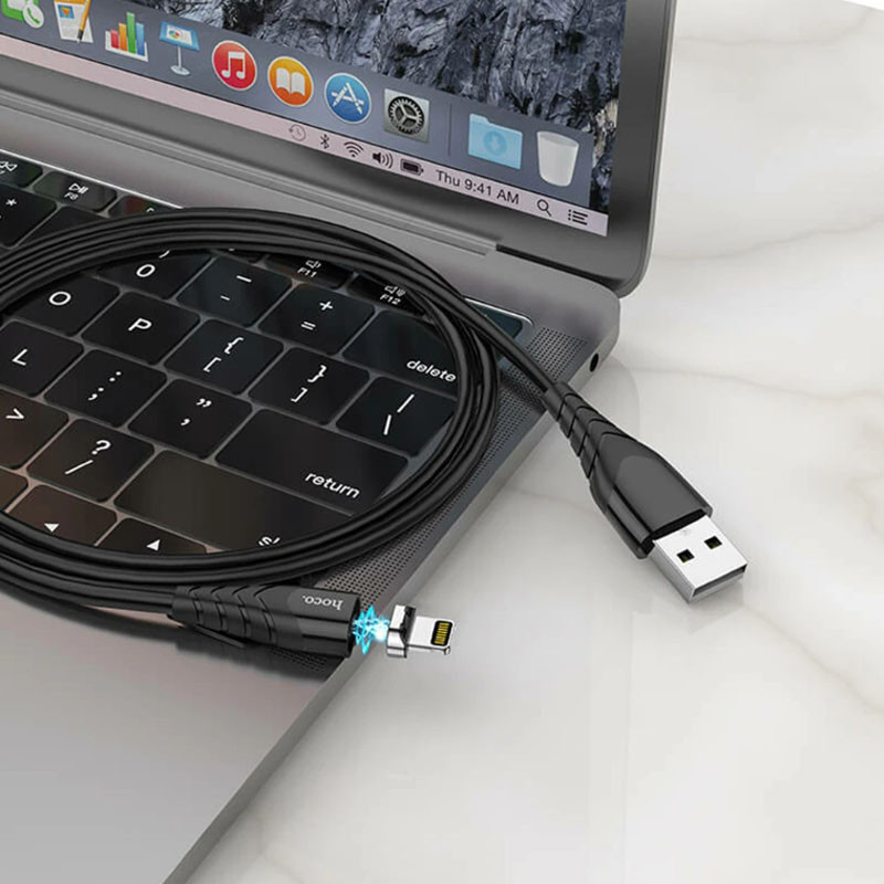 Магнитный USB кабель Hoco X63 для зарядки айфона кабель 1м magnetic lightning зарядный провод ...