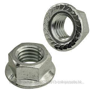 Гайка нержавеющая М10 с фланцем и насечками DIN 6923 (ID#1889941566 ...