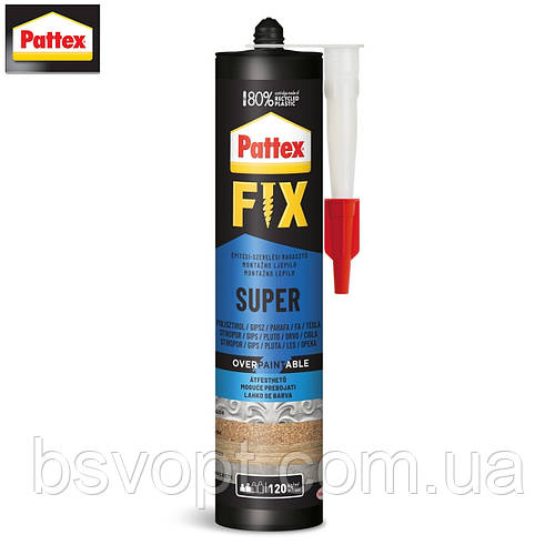 Клей монтажний рідкі цвяхи Pattex Fix Super 400г400 мл (ID#1617892185 ...