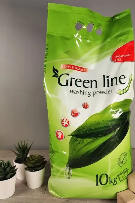 Універсальний порошок для прання у пакеті GREEN LINE 10 кг (ID ...