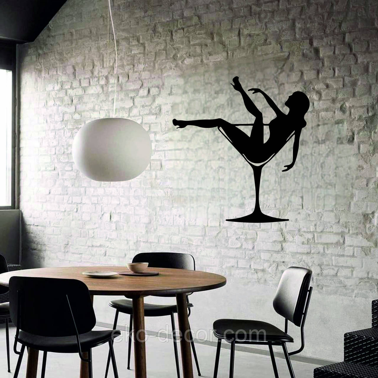 Декоративное настенное Панно «Девушка в бокале Декор на стену Id 1834289656 цена 566