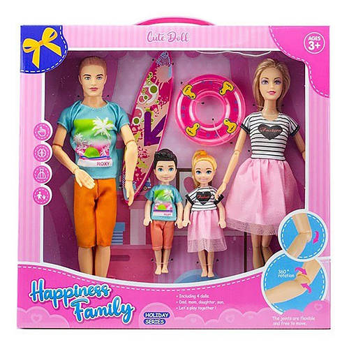 Куклы Семья Барби Bambi 1870-1 Кен, Барби, 2 ребенка (Вид 2), Lala.in ...