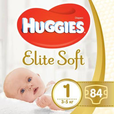 Купить Подгузник Elite Soft 1 Mega 84 шт Huggies (5029053578057), цена ...
