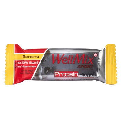 Купить WellMix Sport Protein Riegel "Banane" - ПРОТЕИНОВЫЙ БАТОНЧИК С ...