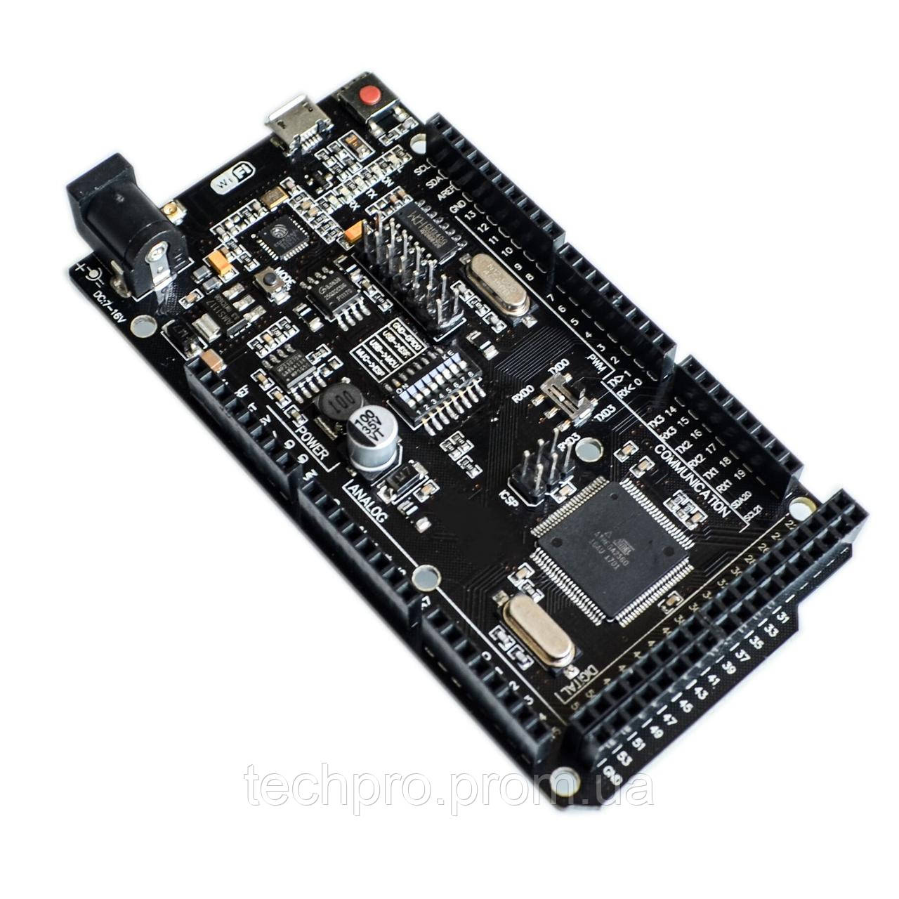 Контроллер Arduino Mega 2560 R3 (CH340G) + Wi-Fi модуль (ESP8266) (ID#1891173464), цена: 718 ...