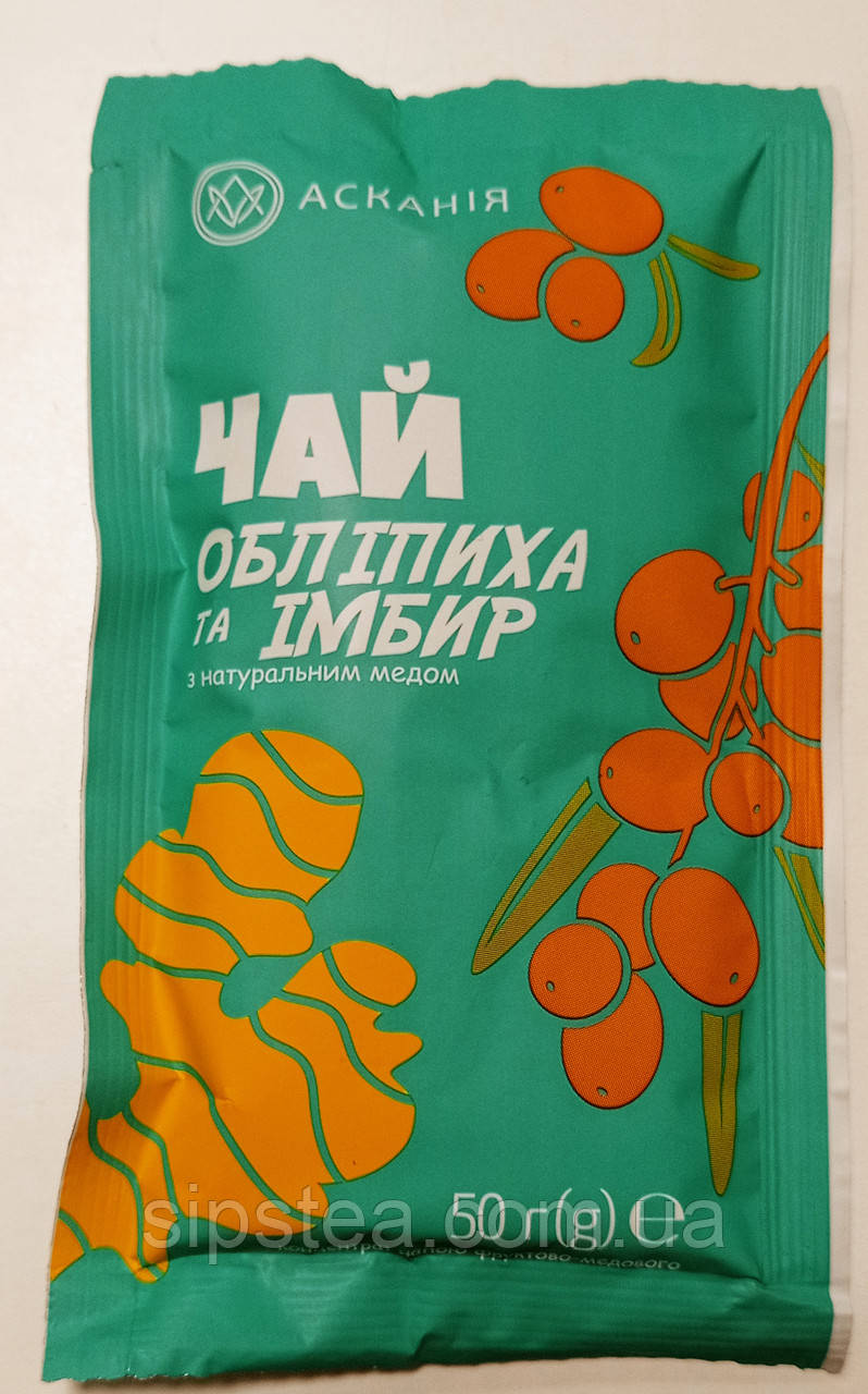 Чай концентрат с натуральным медом Облепиха и имбирь Аскания 50г (ID ...
