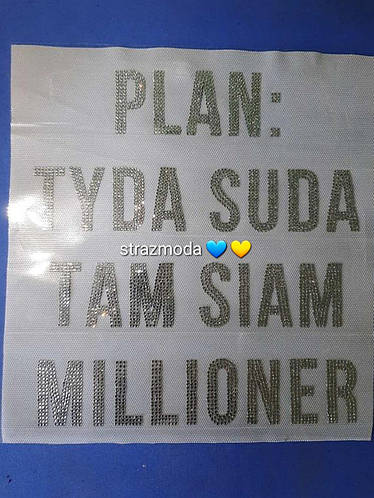 0425 Термоналіпка для одягу plan millioner стрази/патчі/аплікація/наклейка/патчи для одежды (ID ...