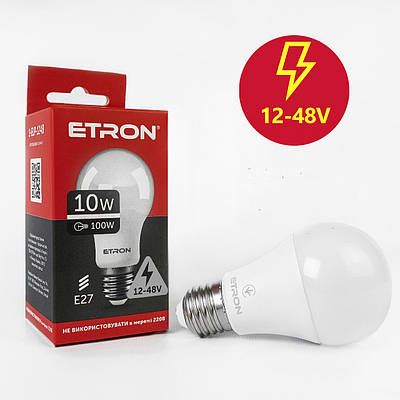 E27 светодиодная лампа постоянного тока 12 В SMD 2835, мощность 6 ватт 12W, цена: 164.40 ...