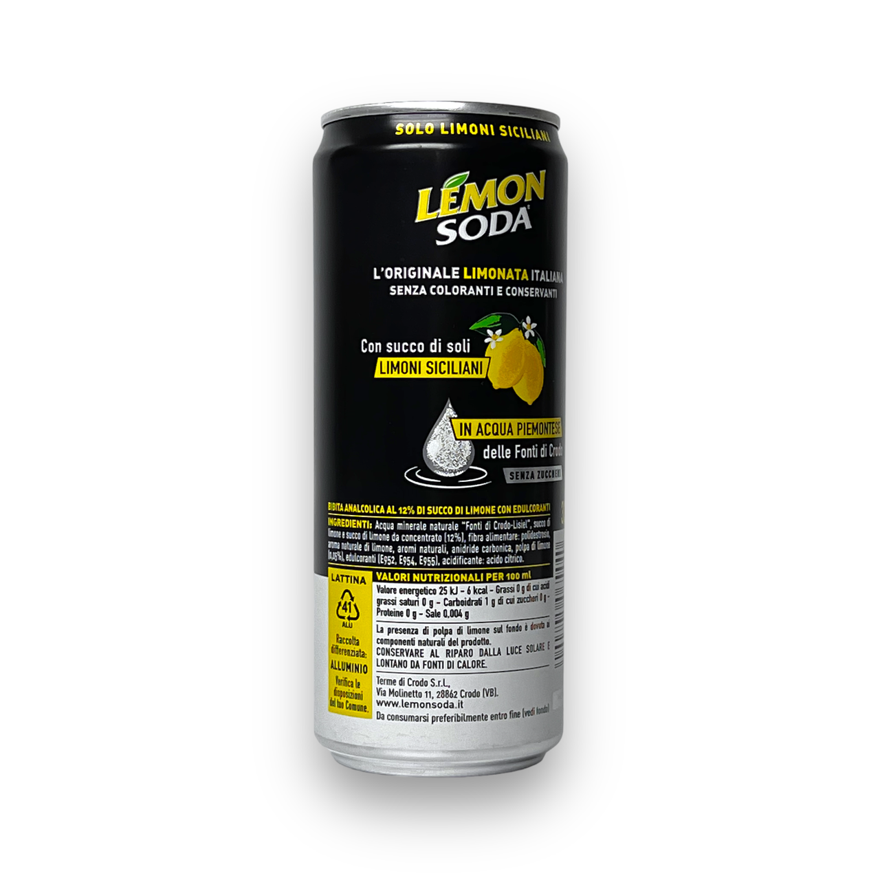 Купить Газировка LEMON SODA ZERO итальянский лемонад без сахара ...