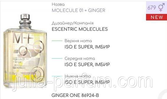 Купить Концентрат GINGER ONE 100гр (Альтернатива Escentric Molecules ...