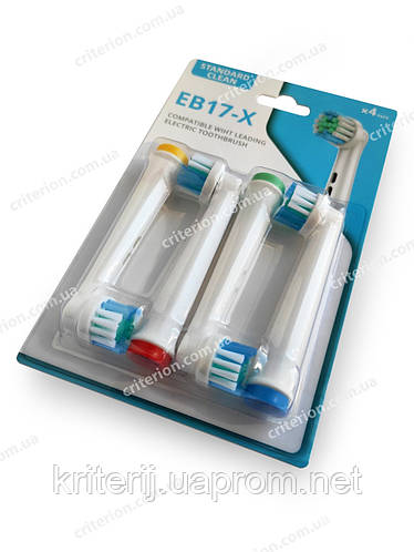 Precision Clean насадки для щетки Oral-b EB17-X 4 шт (ID#1891722871 ...