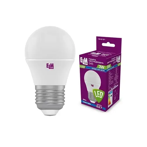 Лампа ELM Led сфера 3W цоколь E27 4000К нейтральный свет (ID#1892190427 ...