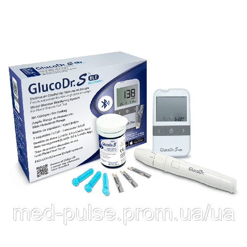Глюкометр GlucoDr S + 25 тест-полосок (ID#1892244590), цена: 390 ...