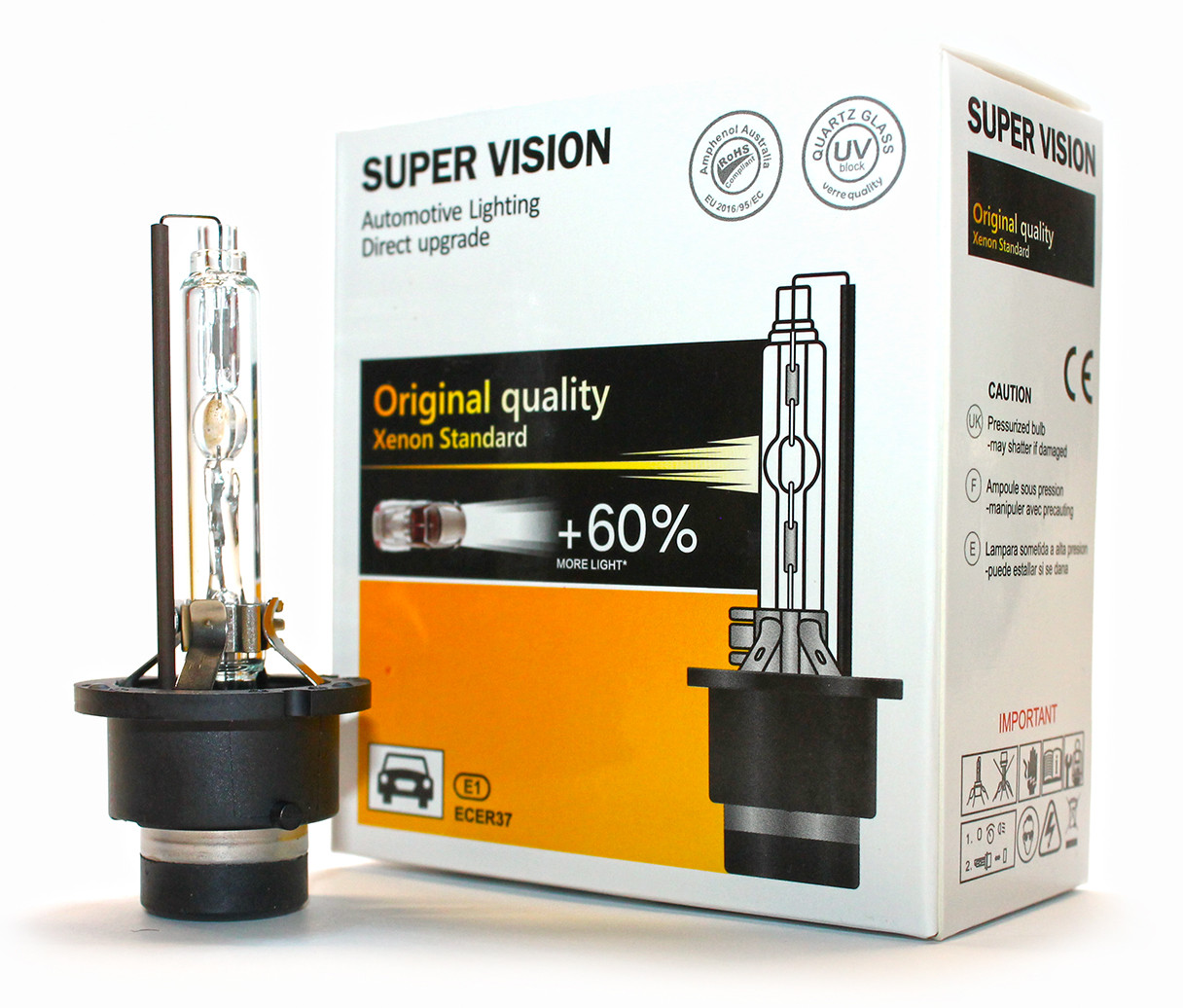 Лампа ксеноновая D4S 4300K Super Vision +60% Light (ID#1892198494 ...