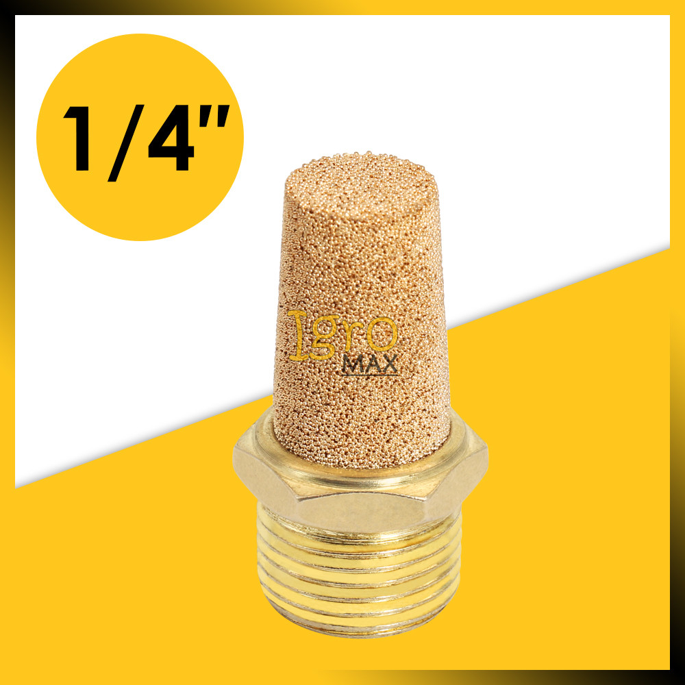 Пневмоглушитель с резьбой 1/4" BSL-02, пневматический глушитель воздуха ...