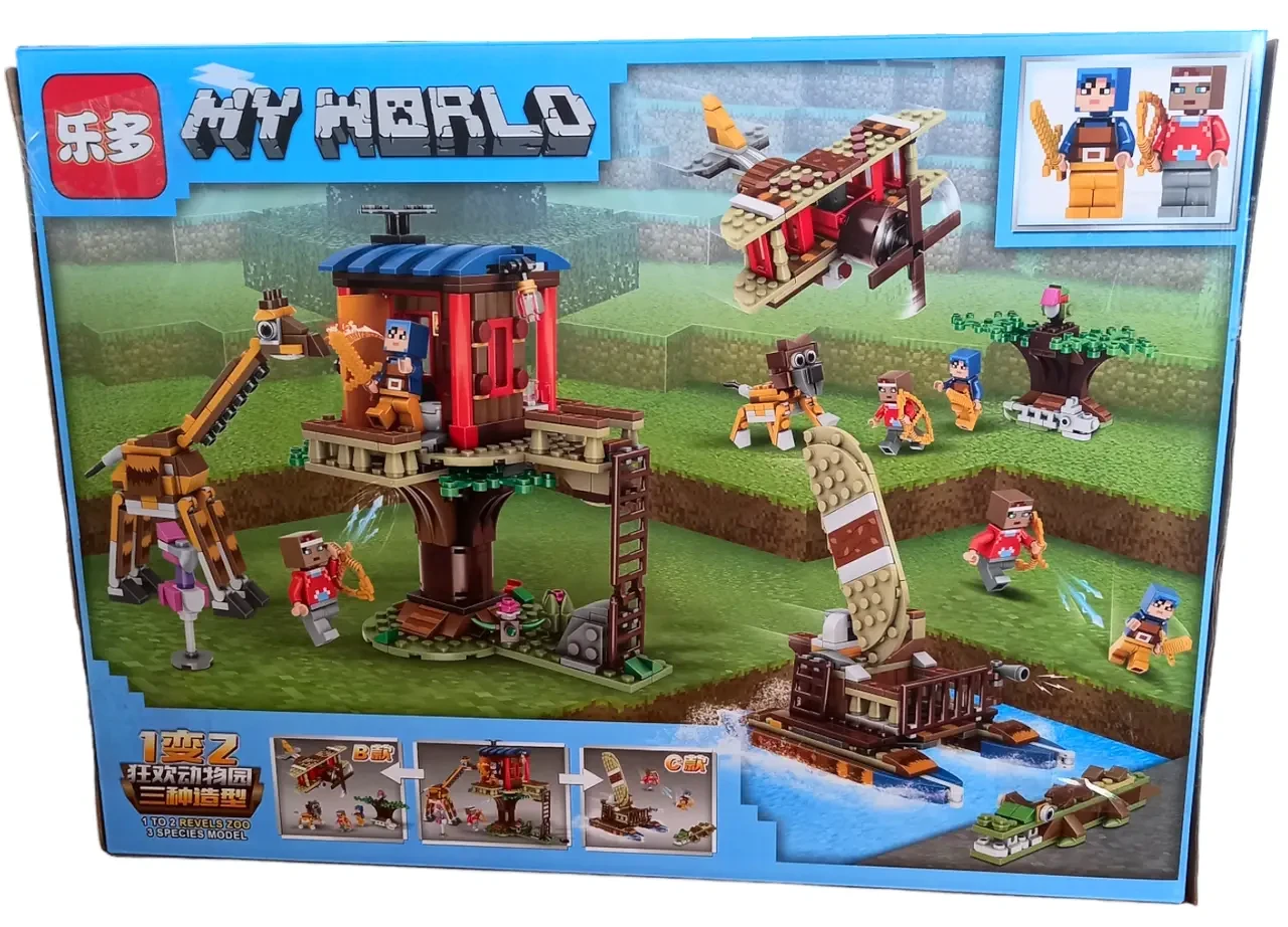 Конструктор Minecraft/ Набор для творчества/ лего Зоопарк My World ...