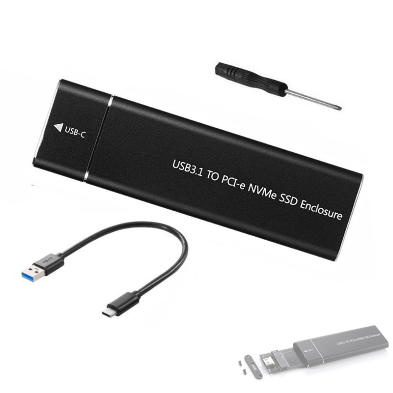 Кейс для ssd M2 NVMe жесткого диска, 10Гбс, USB 3.1 Type-C (ID ...